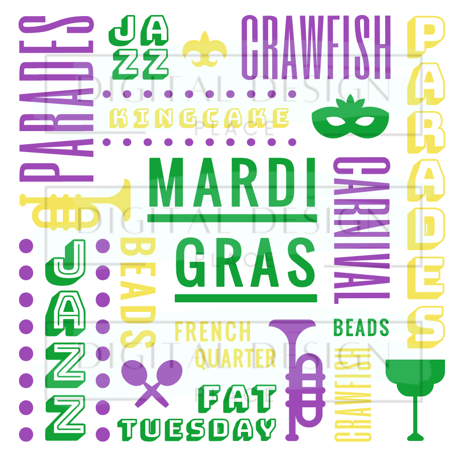 All About Mardi Gras MarG1 – Digital Design Place